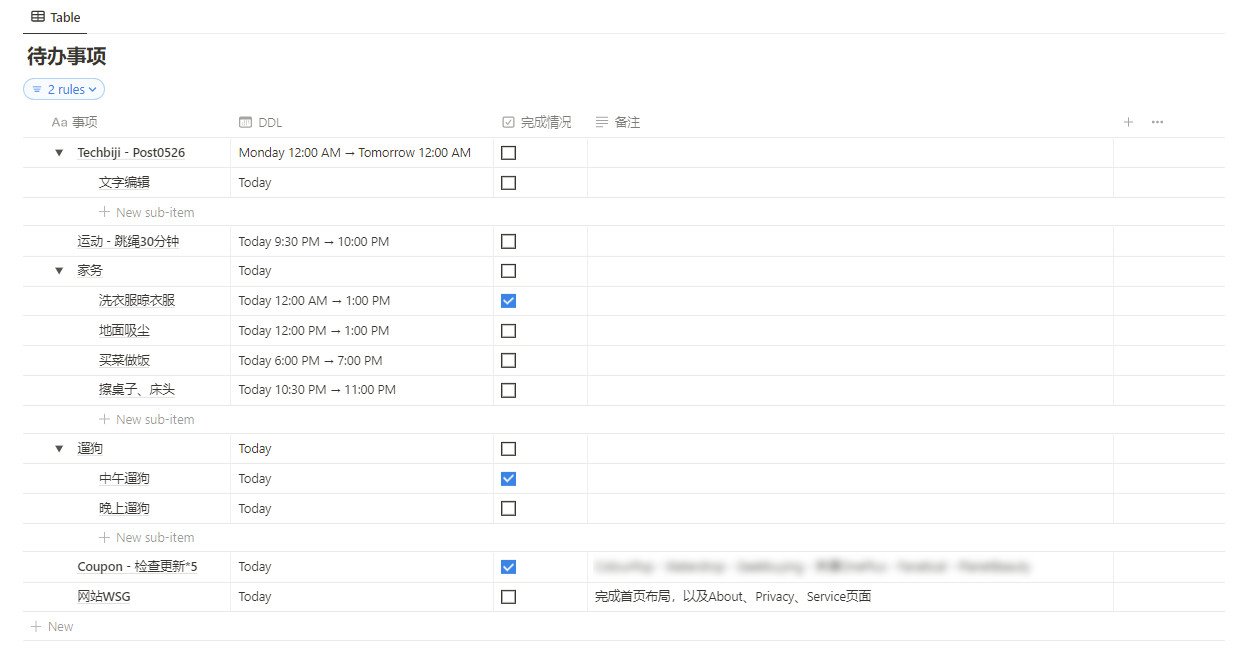 如何用5分钟搭建简洁高效的Notion to do list模板 - TECH笔记